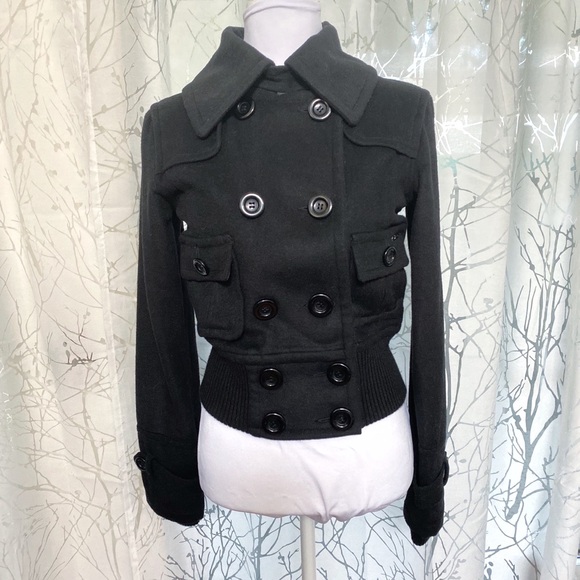 Vintage | Jackets & Coats | Vintage Ltb Airpure Black Collared Double ...